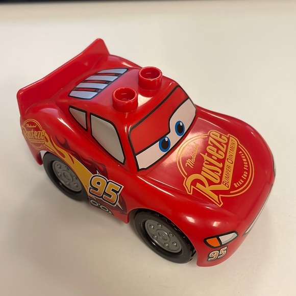 Lego | Toys | Lego Duplo Disney Cars Lightning Mcqueen 95 Rusteze Red ...